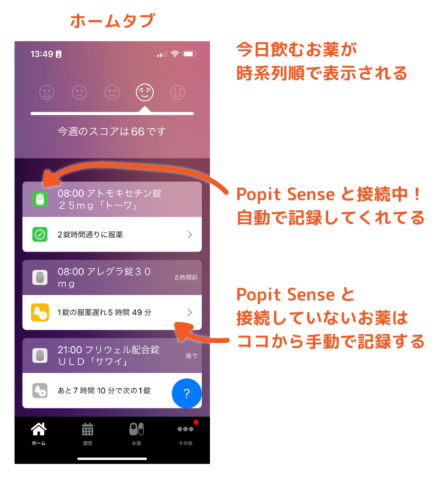 自動で服薬記録！『Popit』の使い方、メリットとデメリットをご紹介！ | Fiache.